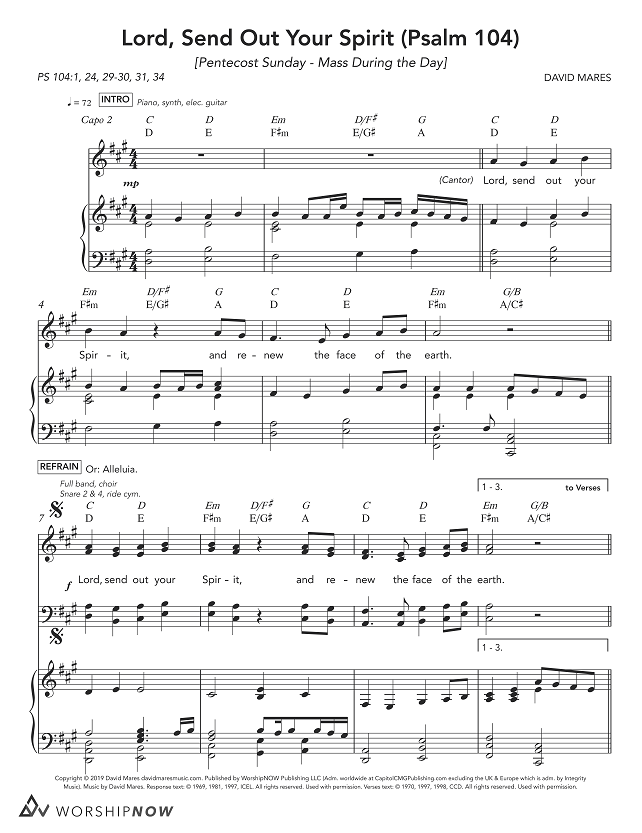 Lord Send Out Your Spirit (Psalm 104) [Pentecost Sunday | Year ABC] – WORSHIPNOW
